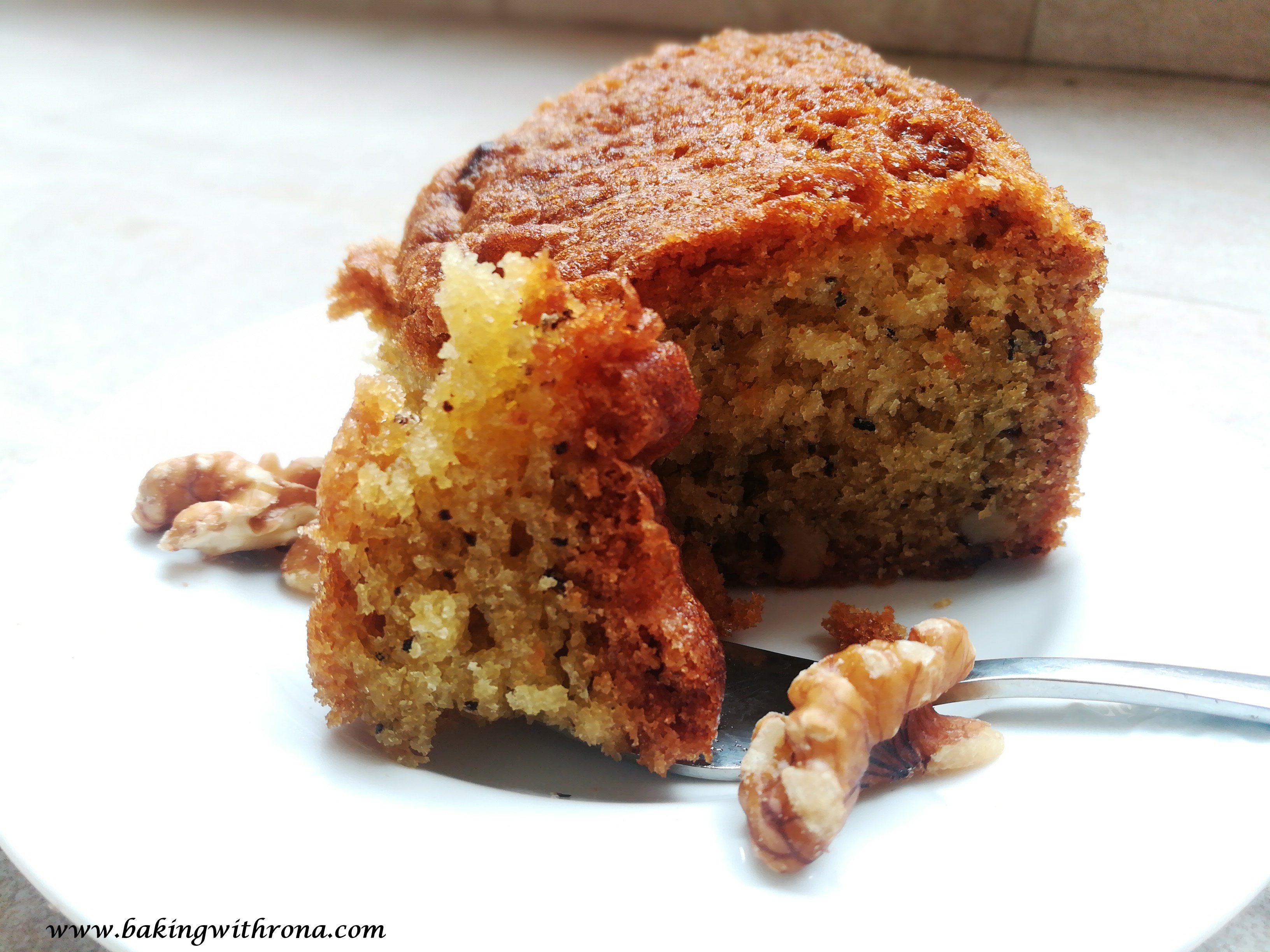 Walnut Cake - Baking with Rona